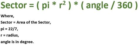 圆形扇区的面积 码农参考