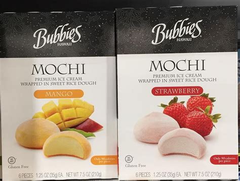 Bubbies Mochi Ice Cream Mango And Strawberry Premium Ice Cream
