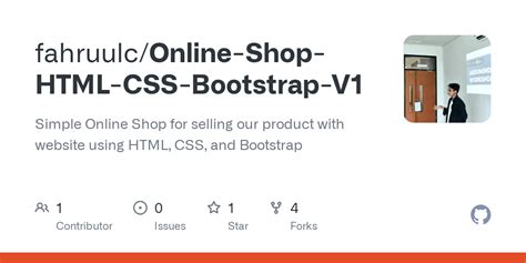 github fahruulc online shop html css bootstrap v1 simple online shop