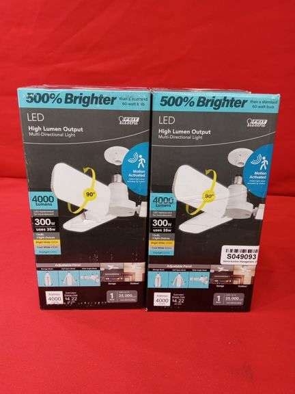 4pc Led High Lumen Output Multi Directional Light Sierra Auction Management Inc