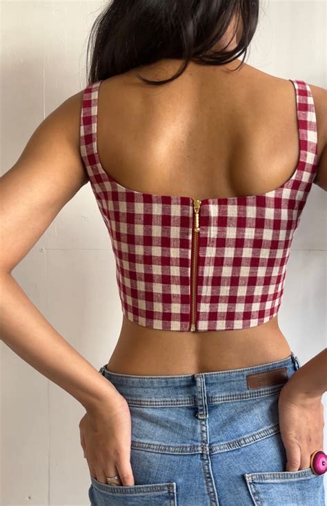 Gingham Corset Mogra Designs