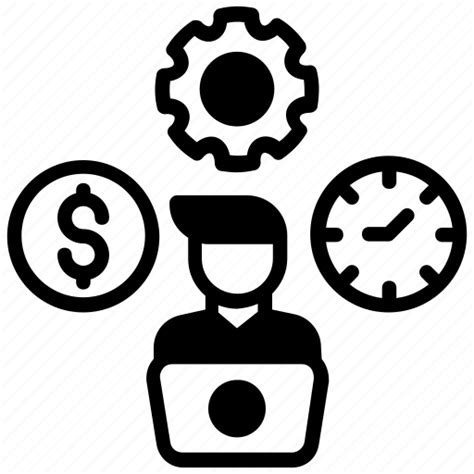 Multitasking Multiprogramming Managers Tasking Cross Functions Multipurpose Icon