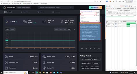 Aurascan Improve Dashboard · Issue 1233 · Aura Nwaurascan · Github