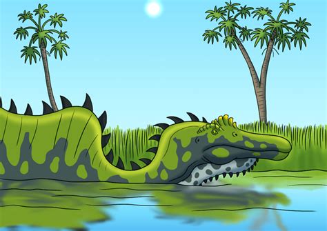 Swimming Spinosaurus By Brandonp On Newgrounds