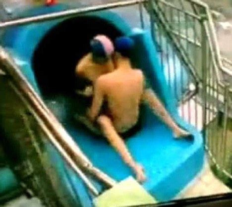 Waterpark Sex Cock Cum Tits
