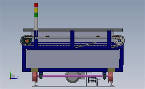 穿梭车 轨道车 RGV 集电轨供电搬运车 SOLIDWORKS 2013 模型图纸下载 懒石网
