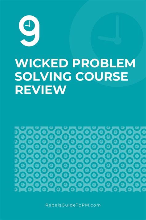 Wicked Problem Solving Course Review Pmi