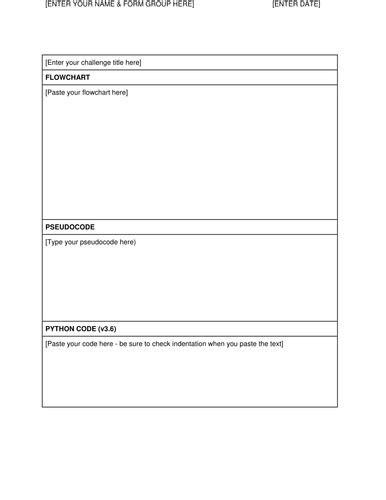 Moving From Flowcharts To Python Teaching Resources