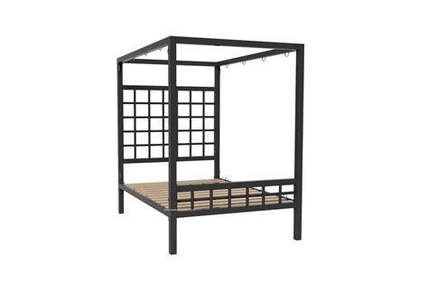 Four Poster Bdsm Bondage Dungeon Bed With Rebar Headboard Steel