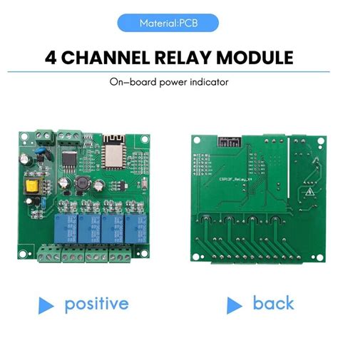 Esp8266 Drahtloses Wifi 4 Kanal Relais Modul Esp 12f Ubuy India