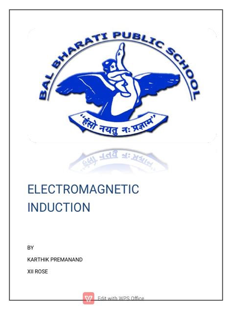 Fdocuments In Physics Investigatory Project Class Xii Pdf Electromagnetism Electricity