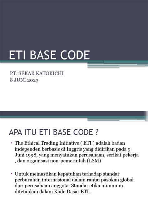 Eti Base Code Pdf