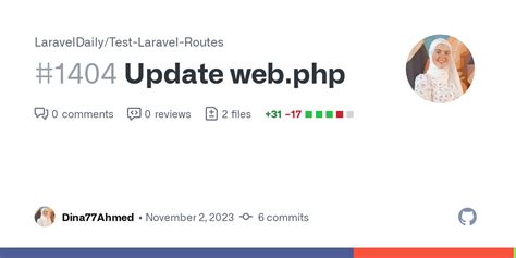 Update Web Php By Dina77Ahmed Pull Request 1404 LaravelDaily Test