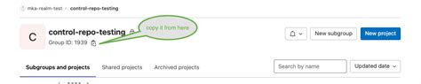 Set Up A Control Repository Documentation