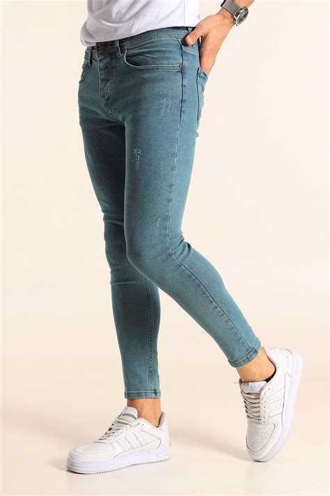 Skinny Fit Likralı Taşlamalı Erkek Kot Pantolon 187187 Modamızbir Modamizbir Com