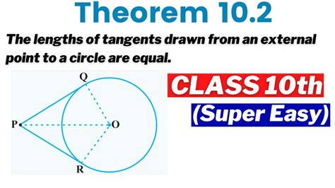 Theorem 10 2 Class 10th Maths Chapter 10 Proof Youtube