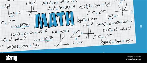 Math Exercises Formulas And Equations For Calculus Algebra With Grid