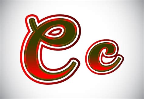 Premium Vector English Upper And Lower Case Letter C Graphic Alphabet Symbol For Corporate