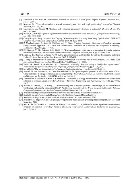 Optimizing Community Detection In Social Networks Using Antlion And K Median Pdf