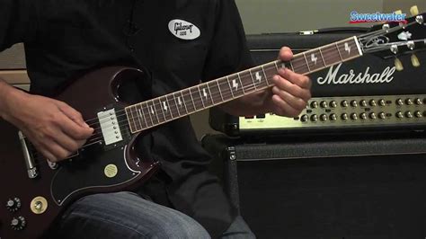 Gibson Angus Young Sg Electric Guitar Demo Sweetwater Sound Youtube