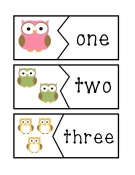 Owl Number Matching By Amy Blackwell Teachers Pay Teachers