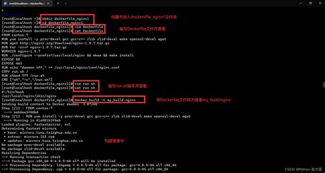 Docker 基于centos构建nginx镜像 构建mysql镜像docker容器使用dockerfile基于centos镜像部署