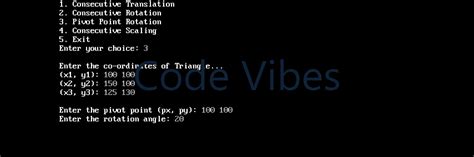 Code Vibes C Program To Implement 2d Composite Transformation