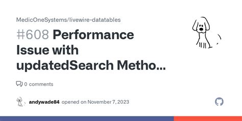 Performance Issue With Updatedsearch Method Causing Timeouts · Issue 608 · Mediconesystems
