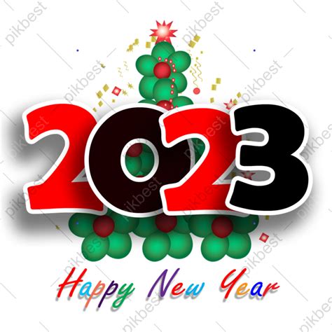 ภาพสวัสดีปีใหม่ 2023 แบบอักษรศิลปะ เทมเพลต แบบ Psd ดาวน์โหลดฟรี Pikbest