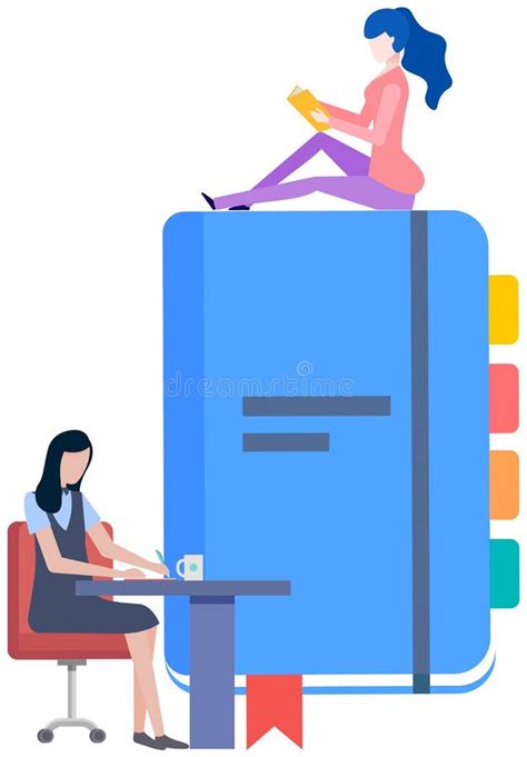 Woman Write Notepad Stock Illustrations 595 Woman Write Notepad Stock Illustrations Vectors