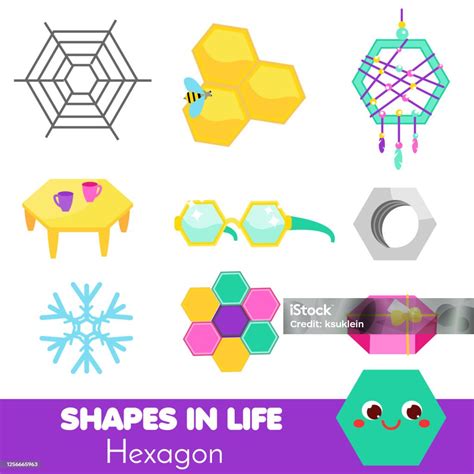 삶의 모양 육각 아이들을위한 학습 카드 어린이와 유아를위한 교육 인포 그래픽 기하학적 모양 공부 0명에 대한 스톡 벡터 아트 및 기타 이미지 Istock