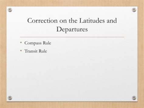 Topic 52 Compass Rule And Transit Rule Bearing Correction Closed Traverse