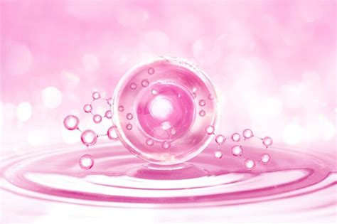 Premium Photo | Pink molecule