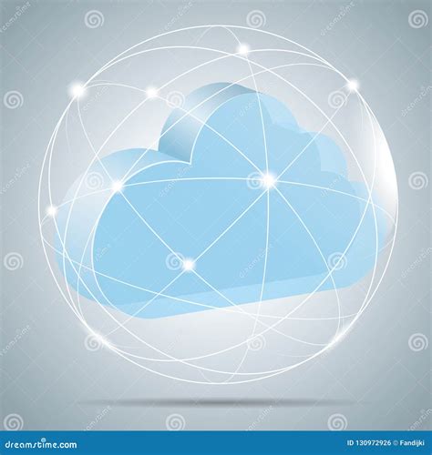 Cloud Computing Concept Design Stock Vector Illustration Of Internet Abstract 130972926