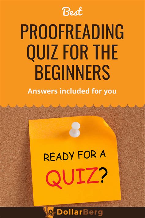 Best Proofreading Quiz To Test Yourself With Answers Proofreading