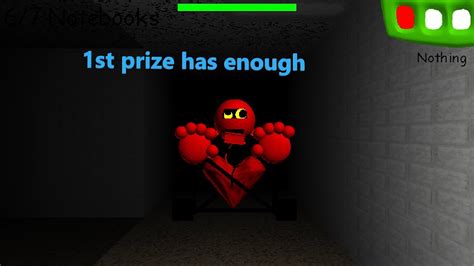 1st Prize Has Enough Baldis Basics Mod Youtube