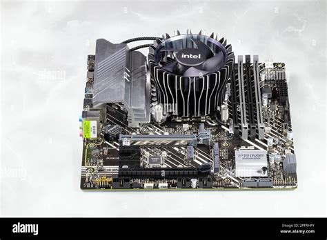 Heat Sink Or Computer Processor Cooler Or Radiator On Computer
