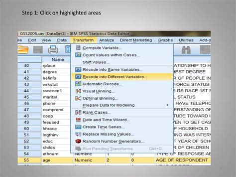 recode age variable in spss pptx
