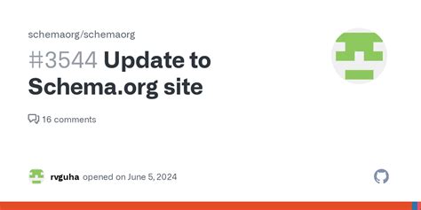 update to site · issue 3544 · schemaorg schemaorg · github