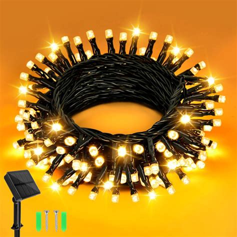 Dalugo Solar Garden Lights Outdoor 5m 50 Led Solar Powered String