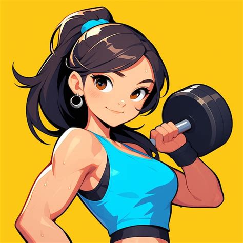 premium vector a winstonsalem girl practices weight throwing in