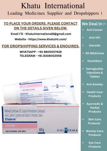 Efaderm Cream 60gm At ₹ 500 एफाडर्म In Nagpur Id 2854440275997