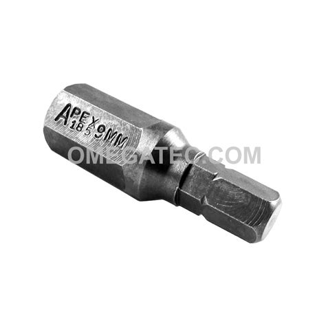 185 9MM Apex Socket Head Hex Allen Bit 1 4 Hex Insert Metric Dotco Tool