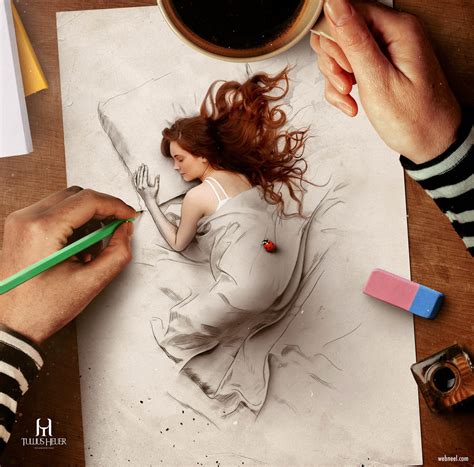 photo manipulation drawing by tullius heuer