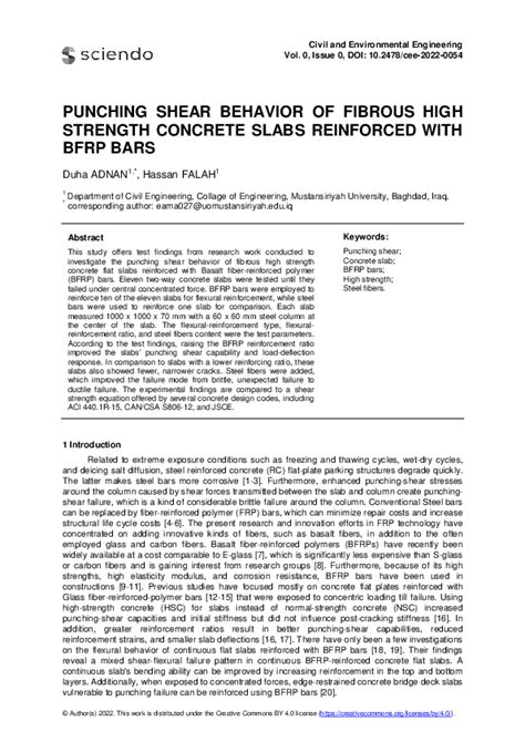 Pdf Punching Shear Behavior Of Fibrous High Strength Concrete Slabs