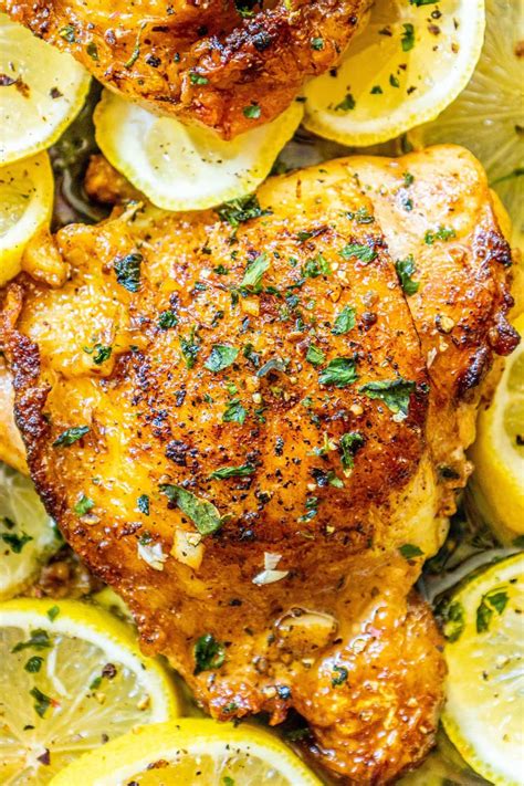 The Best Easy Lemon Garlic Butter Chicken Thighs Recipe Lemon Chicken Recipe Chicken Thigh