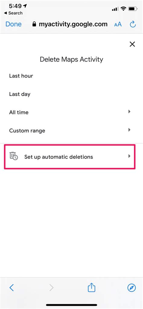 How To Automatically Delete Google Maps Search History On IPhone IPad