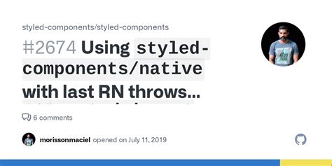 Using `styled Componentsnative` With Last Rn Throws `attempted Import