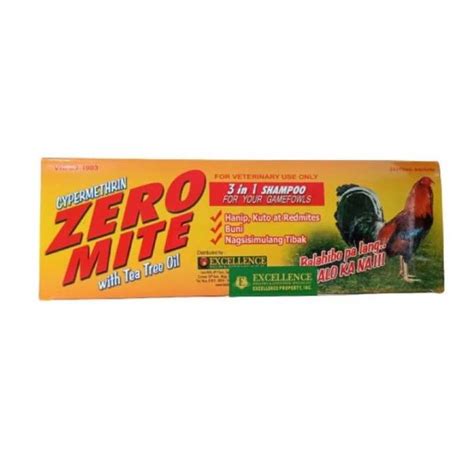 Zero Mite Shampoo For Gamefowls 10 Ml Sold Per Sachet Lazada Ph