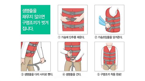 물놀이 안전및구명조끼 착용요령 Youtube